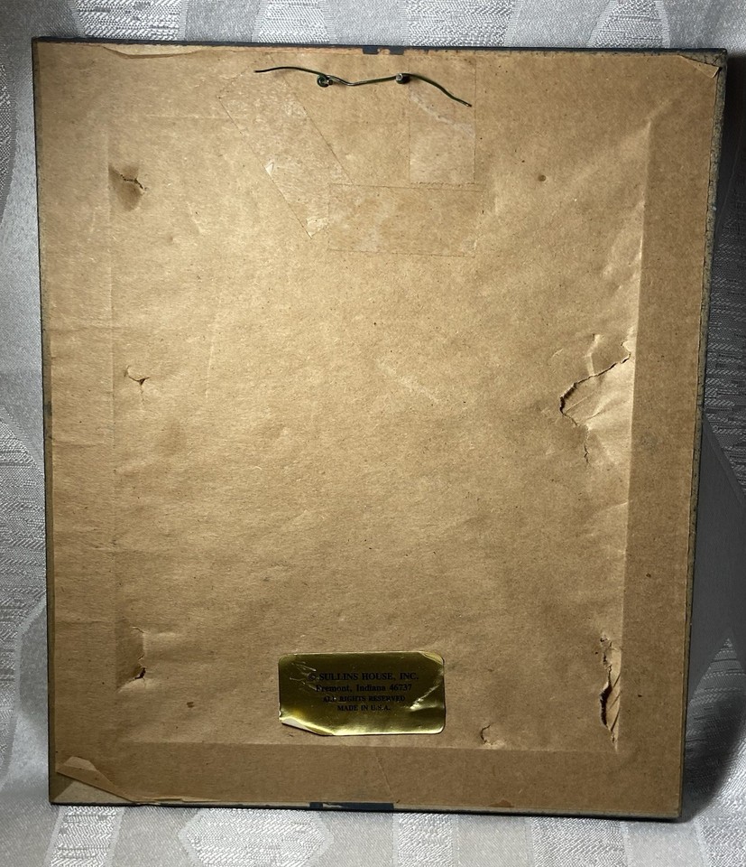 Vintage Sullins House Artist Signed Framed Santa Painting Small | eBay