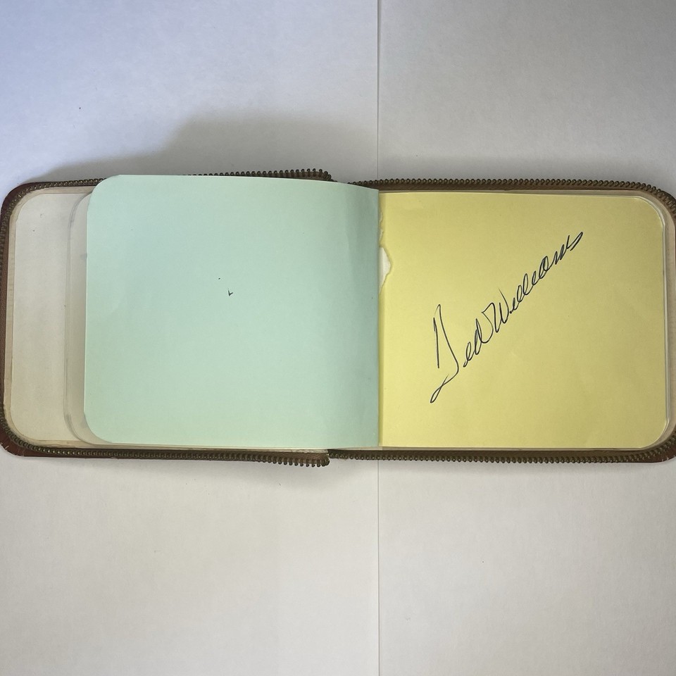 Authentic Ted Williams Signed Autograph Booklet Album JSA Auction LOA ...