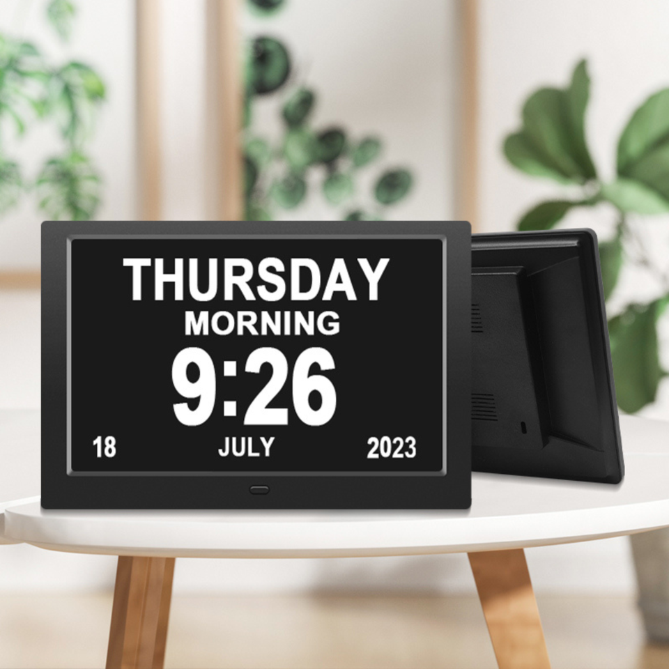 7/8/10 LED Dementia Digital Calendar Clock Alarm Extra Large Day/Week ...