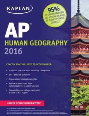 Kaplan AP Human Geography 2016 (Kaplan Test Prep) - Paperback - GOOD ...