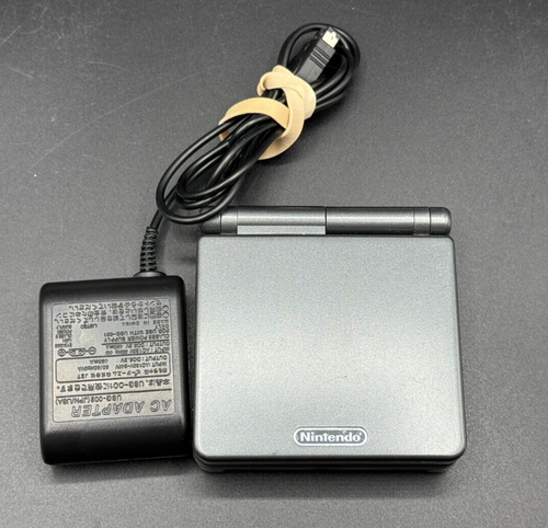 Original OEM Nintendo Game Boy Advance SP Graphite Black Handheld ...