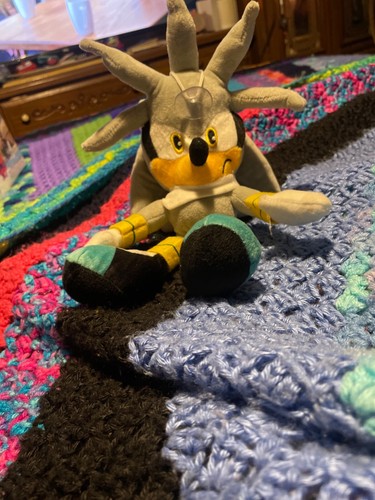 Sega Silver The Hedgehog 11" Plush Toy Keychain Backpack Clip Coin Bag ...