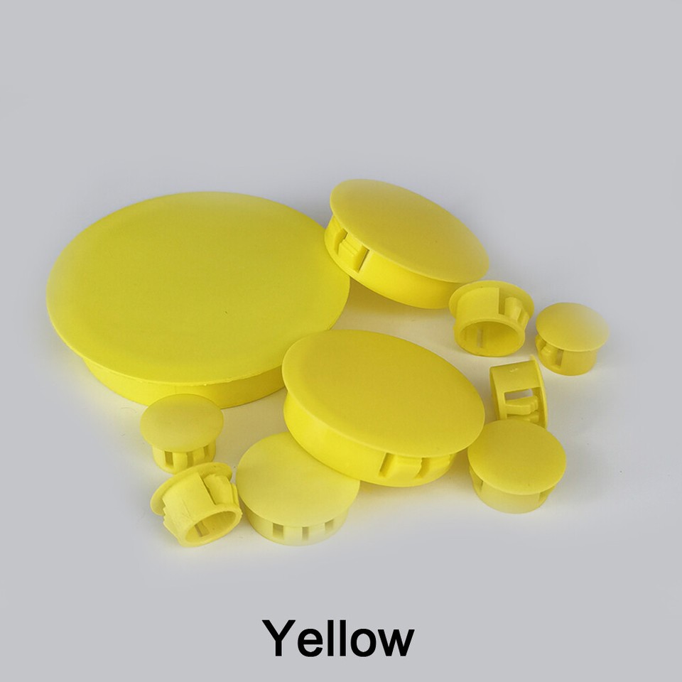 Round Plastic Blanking End Caps Hole Cover Tube Pipe Inserts Plug Bung ...