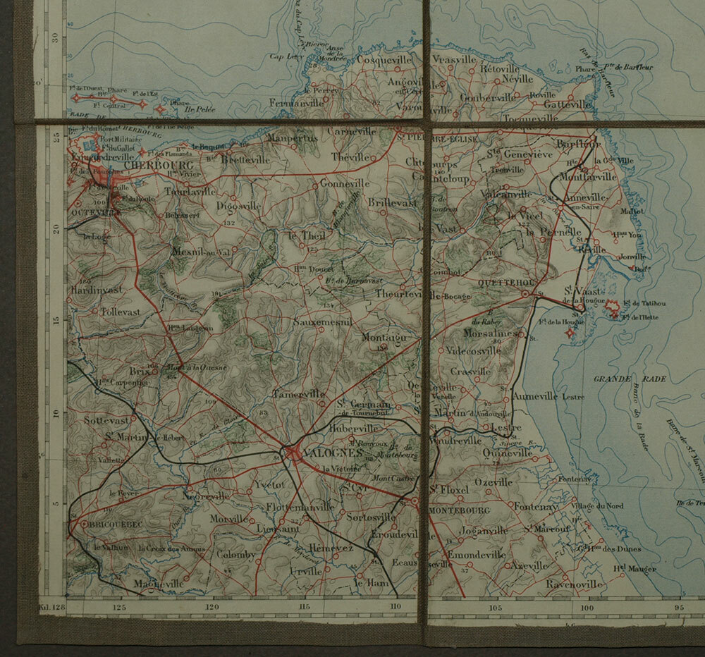 Cherbourg-en-Contentin, Valognes, España Of Contentin map Plan ...