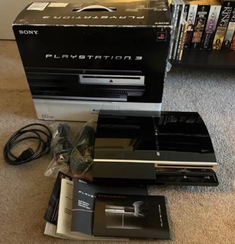 PlayStation 3 60GB Console CECHA01 + Games And HEN 4.91 Plays PS3 PS2 ...