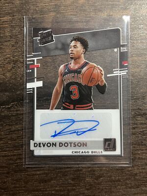 2020-21 Clearly Donruss Basketball Rated Rookie #20 Devon Dotson BULLS ...
