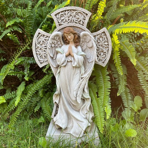 Garden Angel Statue 12 Inches Graveside Memorial Angel Outdoor ...