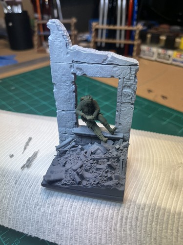 1/35 Resin Highly detailed WWII Diorama base and figure U.S ...