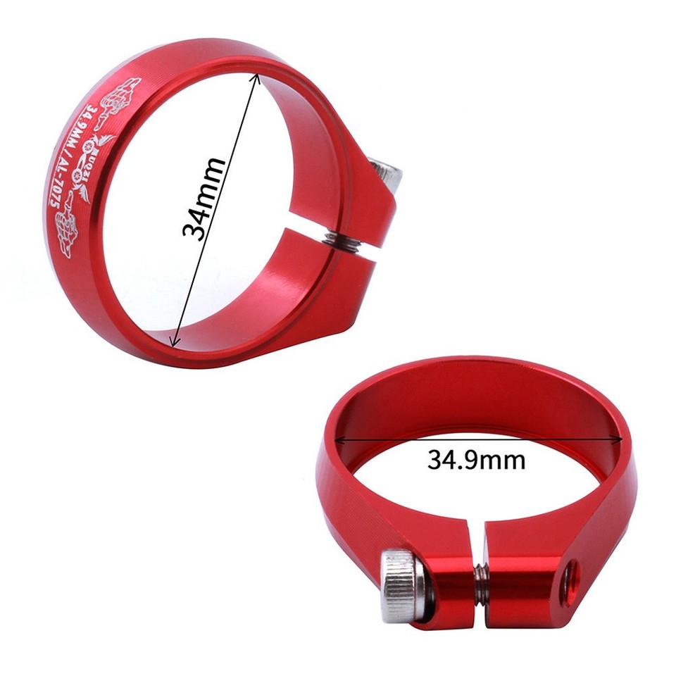 34 .9MM Stable Bike Seatpost Clamp Quick Release Tube Lock Collar ...