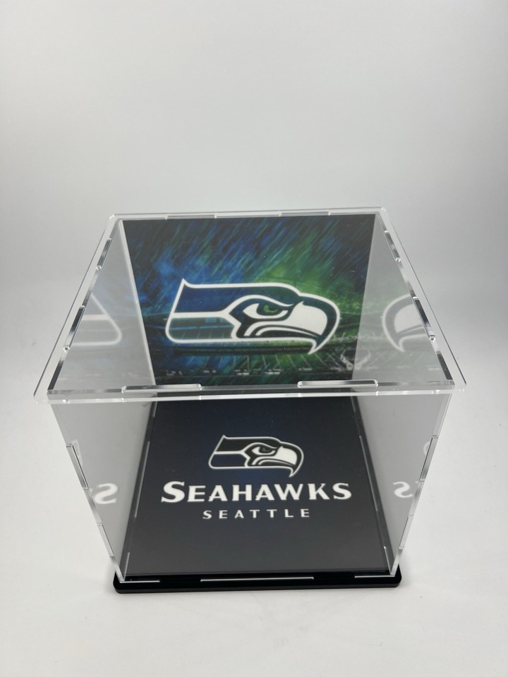 Seattle Seahawks Custom Mini Helmet Display or Card Display | eBay