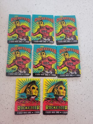 The Rocketeer Vintage Trading Cards 8 Wax Packs 1991 Topps | eBay
