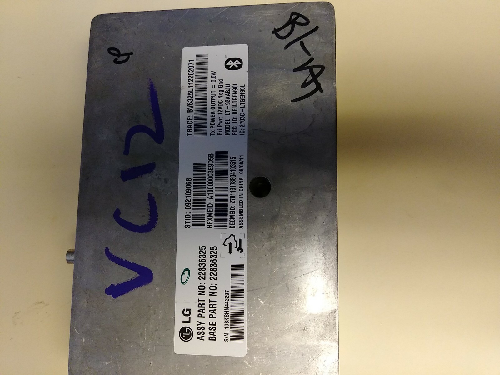 22836325 GM VCIM 2012 Chevy Camaro SS Zl1 Cruze LG Bluetooth OEM ONSTAR ...