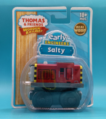 THOMAS & FRIENDS WOODEN RAILWAY EARLY ENGINEERS SALTY LEARNING CURVE | eBay