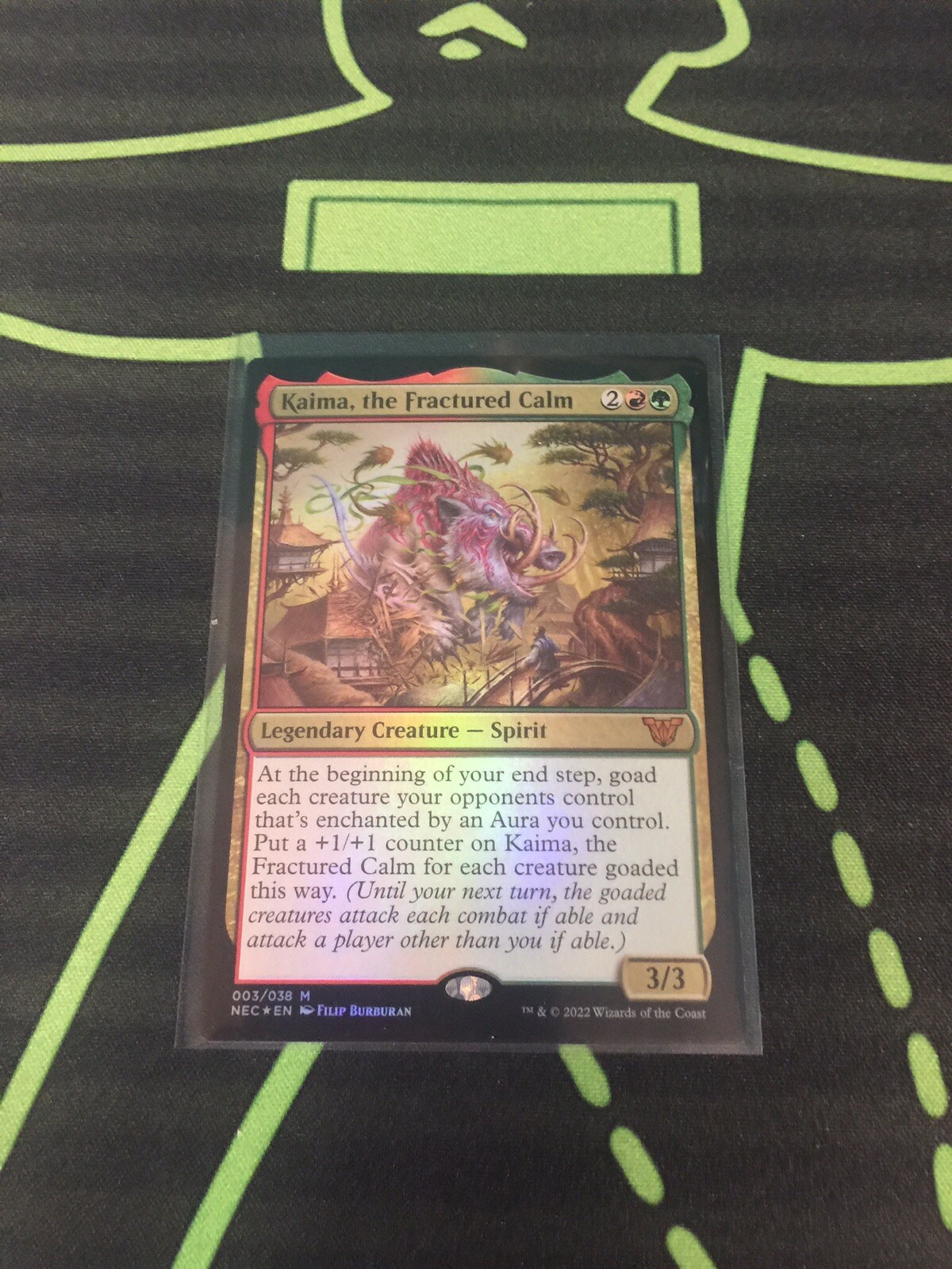 MTG Magic The Gathering Kaima, The Fractured Calm Foil Commander ...