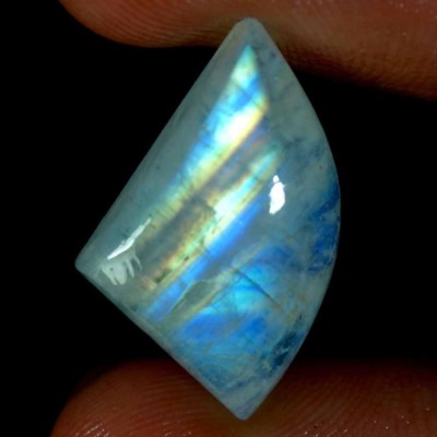 100% Natural Blue Fire Rainbow Moonstone Fancy Cabochon Loose Gemstone ...