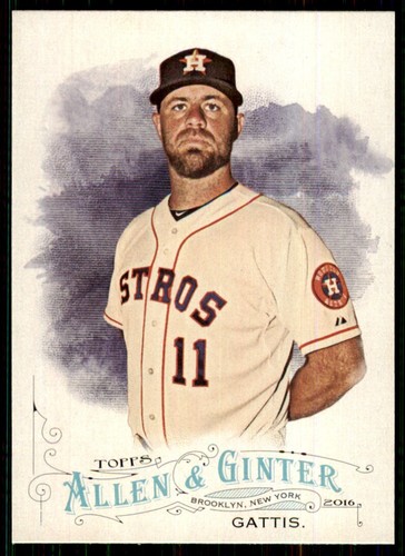 2016 Topps Allen & Ginter Evan Gattis Houston Astros #118 MLB Baseball ...