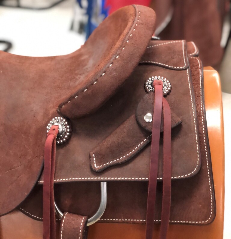 Scott Thomas 15.5” Ranch Cutter FQHB Wide Tree Chocolate Roughout RC300 ...