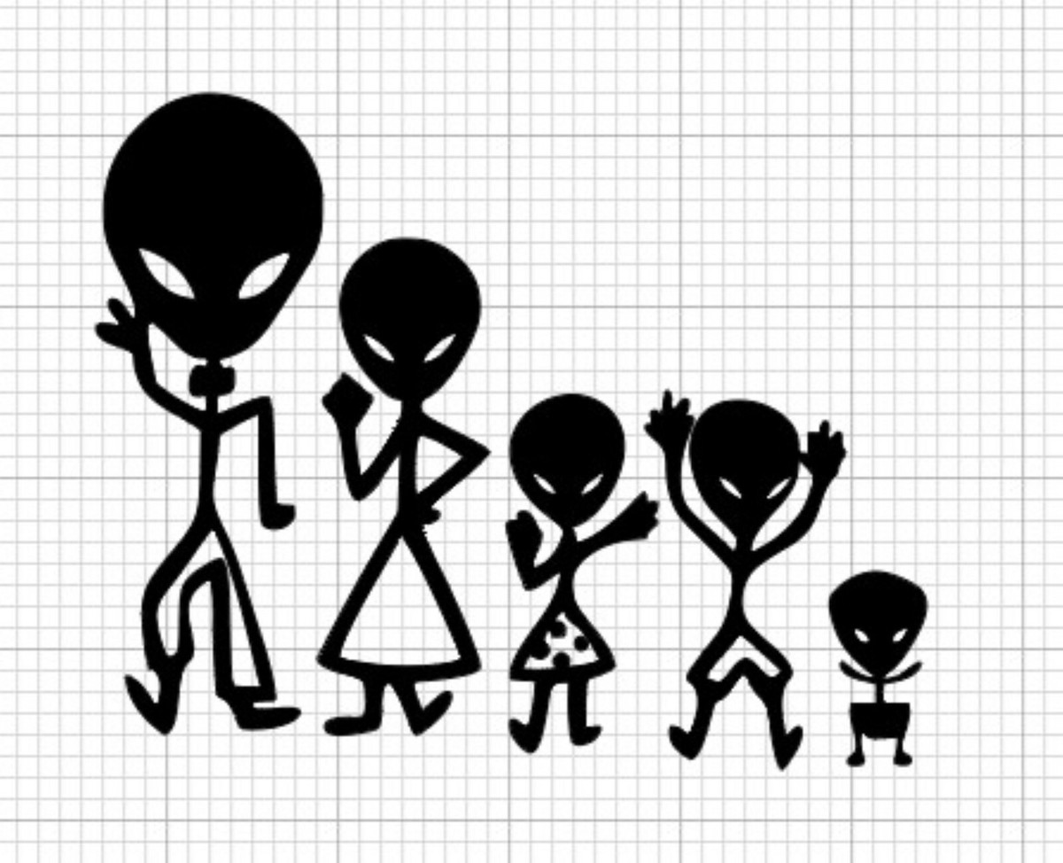 Colored Stick Figures