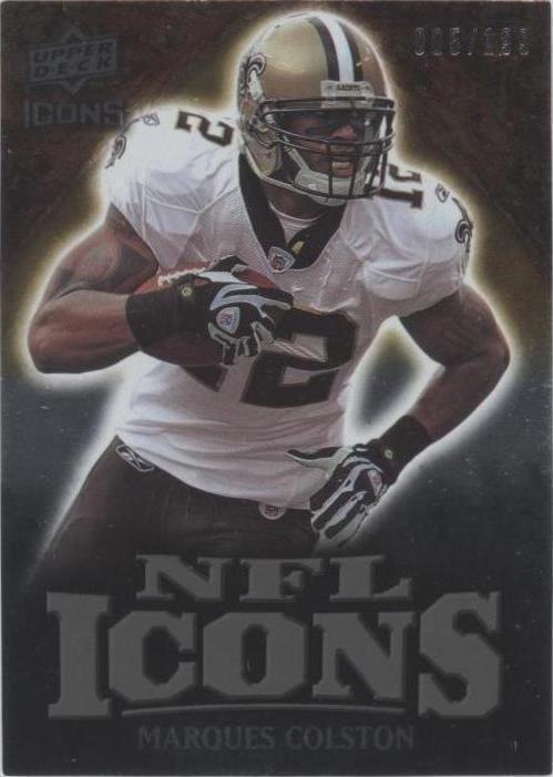 2009 Upper Deck Icons - Nfl Icons Marques Colston #IC-MC Silver /199 ...