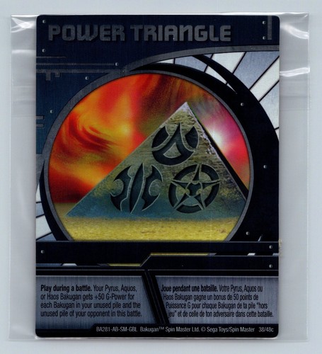 Bakugan Battle Brawlers - Power Triangle - Chrome Ability Card Spin ...