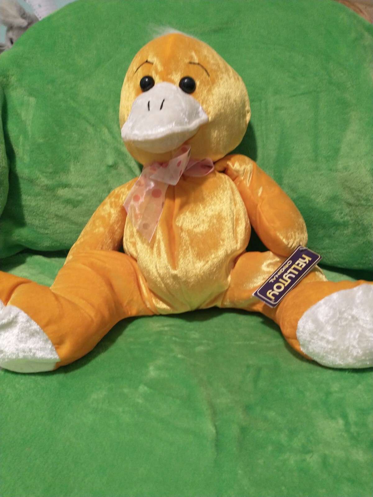 Vintage 1998 Kellytoy Original with tags!! 20" Bright Yellow Duck $30. ...