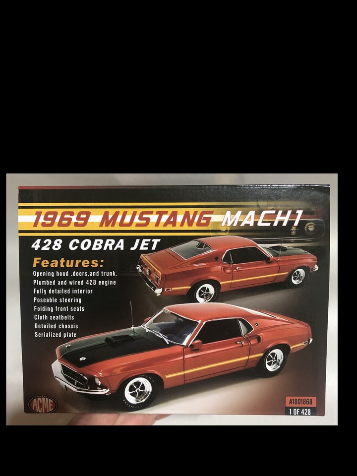 1:18 1969 Mustang Boss 428 CJ Mach 1 1801868 | eBay