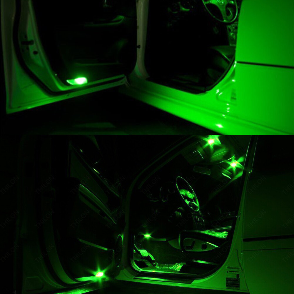 2x Bright Green 168 194 2825 W5W 2821 T10 SMD LED Bulbs Car Truck ...