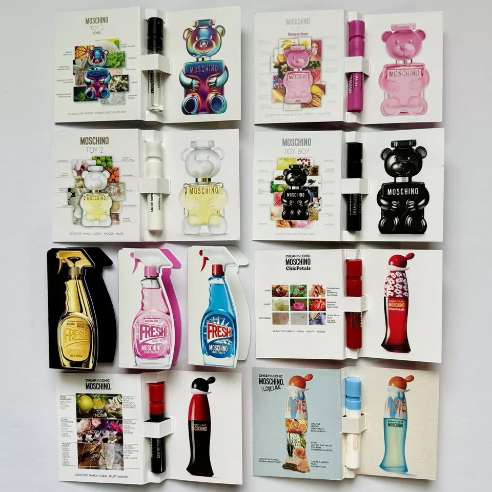 Moschino Perfume Collection Sample Spray Vial 10pc Set | eBay