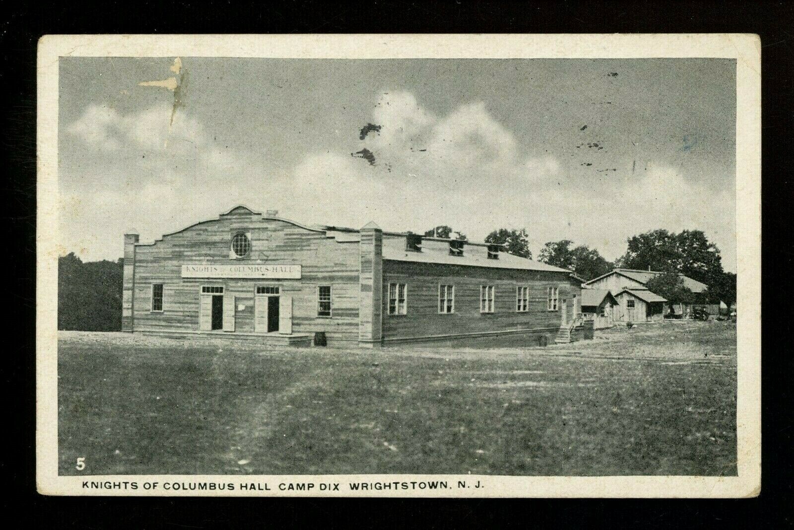 New Jersey NJ postcard Fort Dix, Knights of Columbus Hall Wrightstown ...