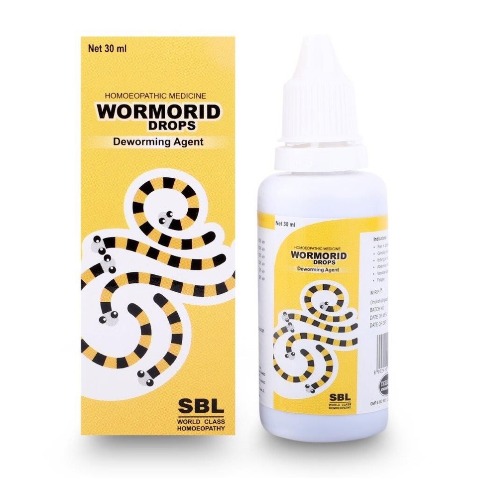 SBL Wormorid Drops - All Types Of Worms, Hook worm,Tape worm - 30ml ...