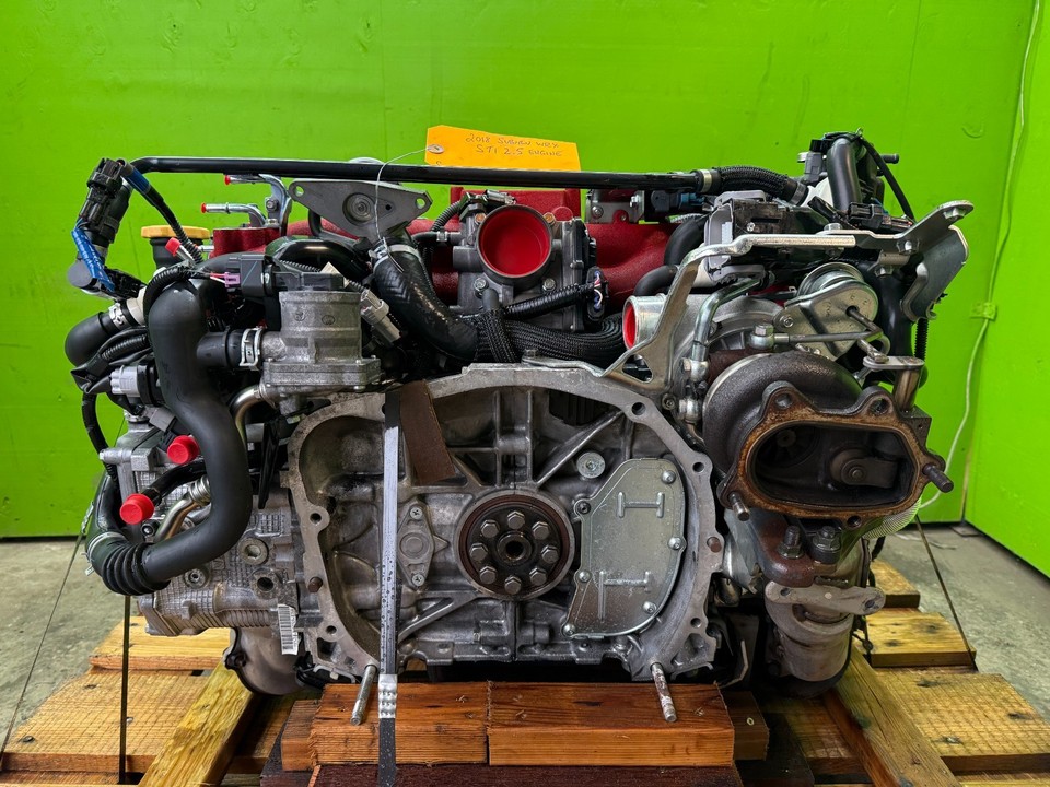 18 SUBARU IMPREZA WRX STi EJ257 COMPLETE ENGINE MOTOR TURBO 15-21 32k ...