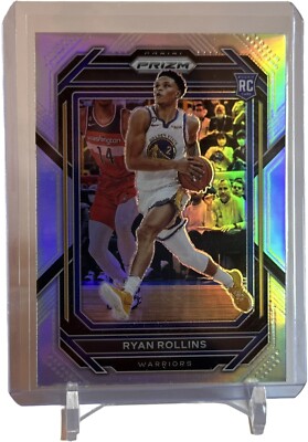 2022-23 Panini Prizm Ryan Rollins Silver Rookie RC Card #229 Warriors W ...