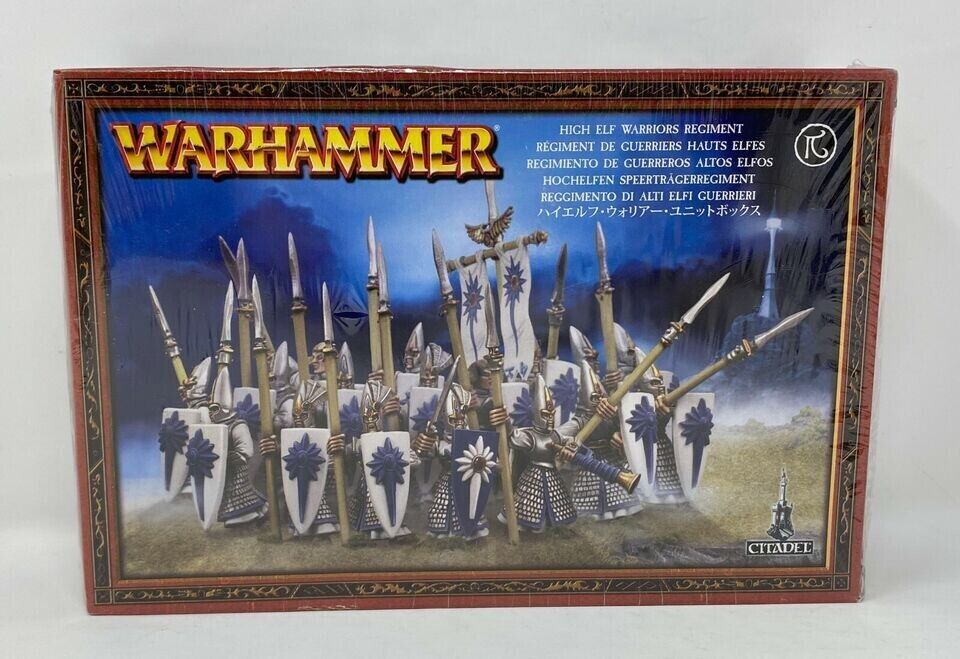 Warhammer Fantasy Group For Adaupwar 0 High Elf Warriors Regiment And ...