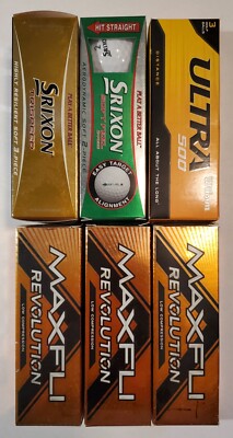 MAXFLI Revolution Solid Golf Balls, Wilson Ultra, Srixon Trispeed, Soft ...