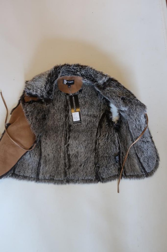 NWT Womens Yoki Brown Faux Fur Vest L * | eBay