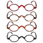 Vintage Small Round Reading Glasses Mens Womens Presbyopia Readers +1.0 ...
