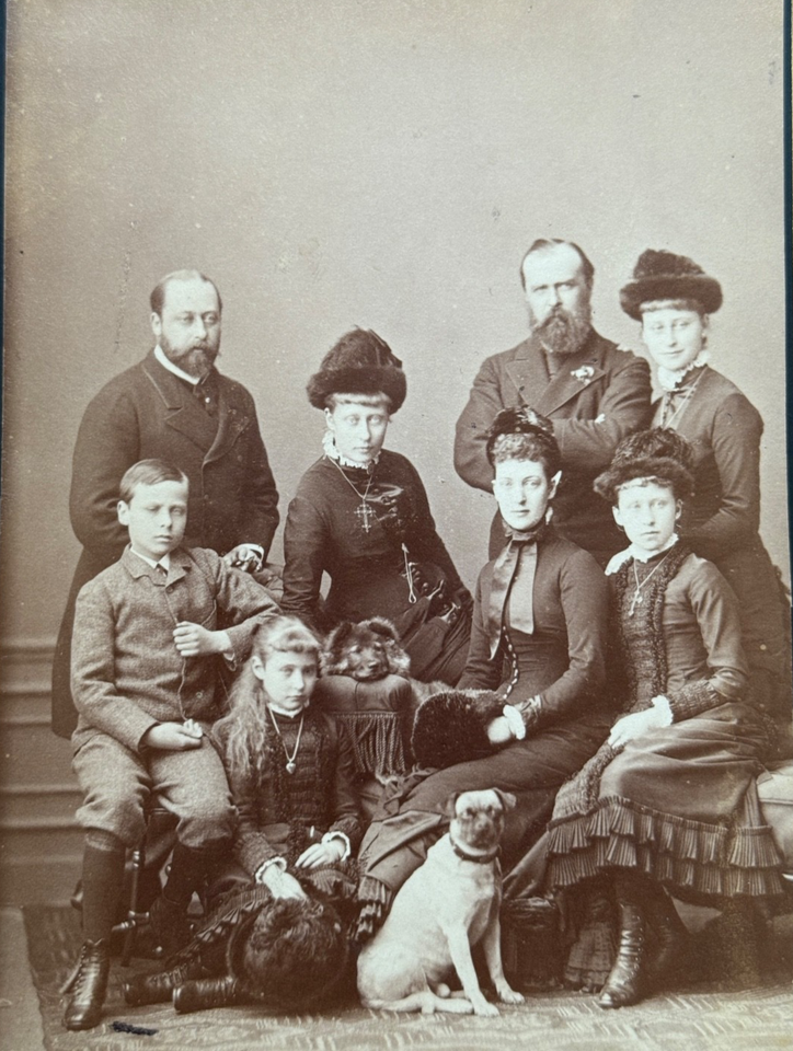Antique Royal Photo Edward VII Princess Alice Hess Grand Duke Tsarina ...