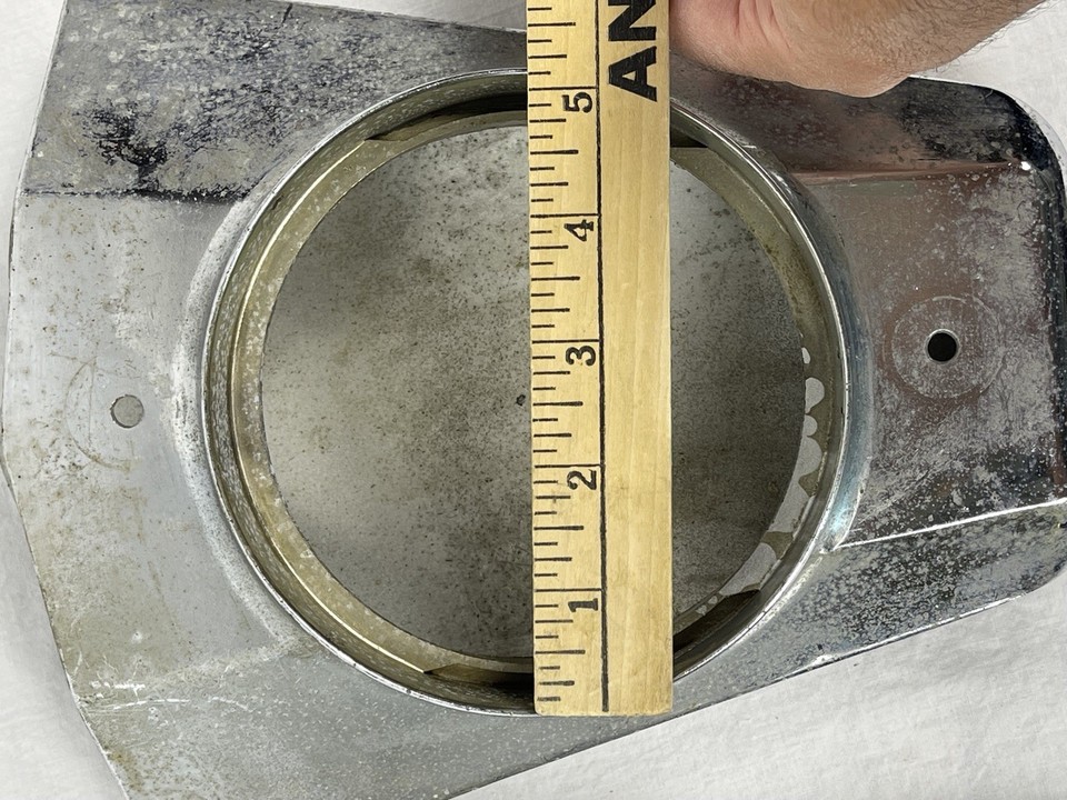 CAL CUSTOM CARBURETOR SCOOPS CHROME 2X4 BARREL PART NO. 40-44 HOT ROD ...