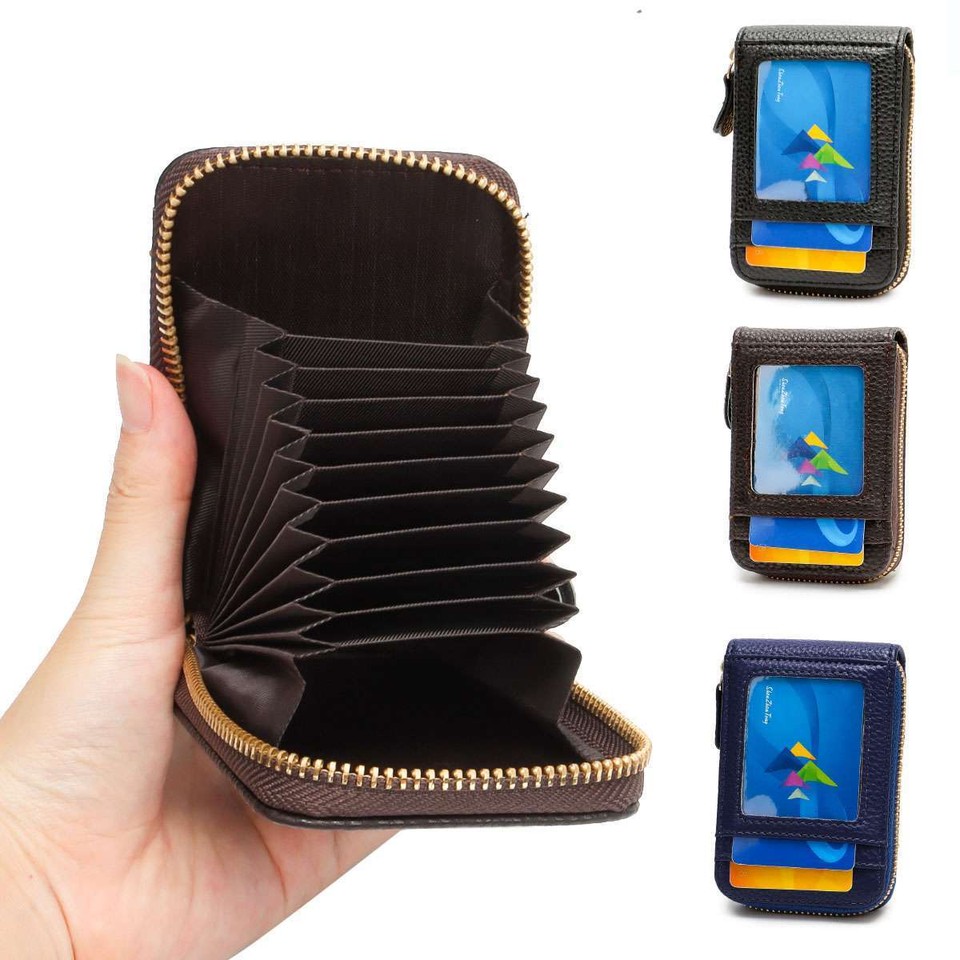 Lock Slim Wallet Secure Men Women RFID Blocking Money Credit Card ...