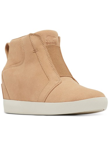SOREL Womens Beige Elasticized Heel Pull-Tab Out N About Round Toe ...
