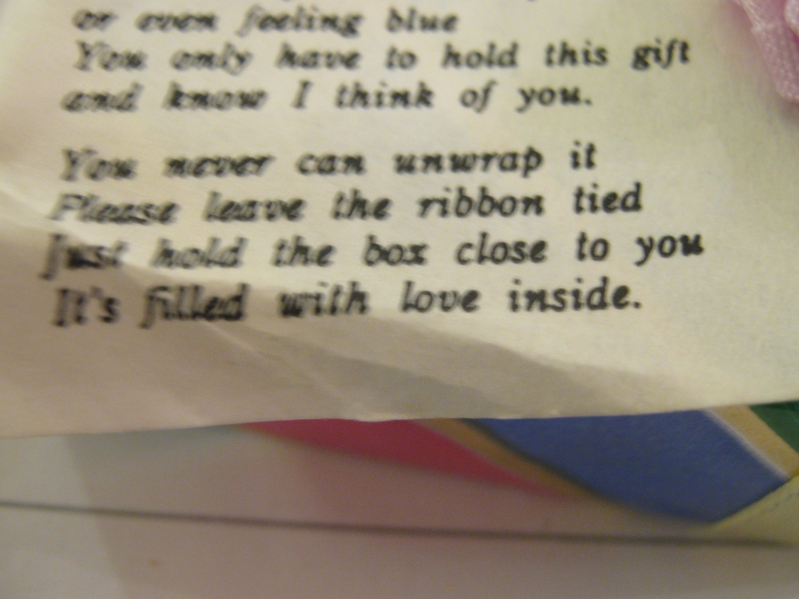 Gift Box of Nothing , Special Gift to Hold Whenever Lonely or Blue ...