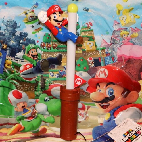 SUPER NINTENDO WORLD USJ Japan Mario Goal Flag Pale Penlight Figure ...