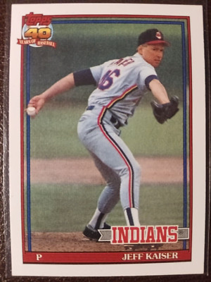 JEFF KAISER CLEVELAND INDIANS 1991 TOPPS 40 YEARS BASEBALL CARD #576 | eBay