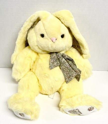 Vintage Yellow Easter Bunny Rabbit 15" Plush Stuffed Animal Toy | eBay