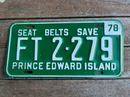1978 Prince Edward Island Farm Truck License Plate FT 2279 | eBay