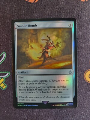 EXACT CARD PICTURED Smoke Bomb ACR 0075 MTG Beyond Assassin's Creed ...