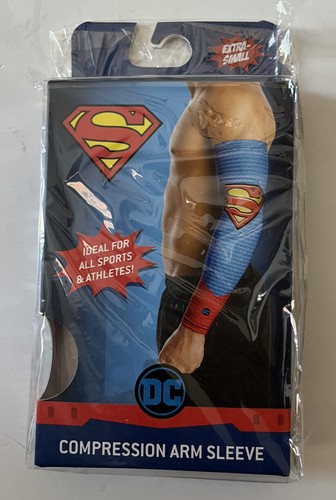 Superman Compression Athletic Arm Sleeve Size XS Licensed DC Comics-New ...