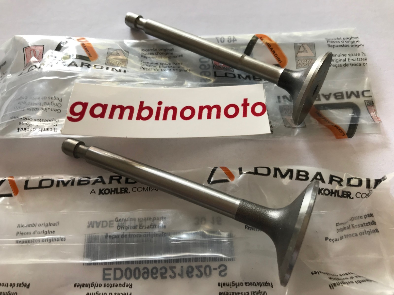 VALVOLE MOTORE LOMBARDINI INTERMOTOR IM 250-251-252-300-350-351-352-359 ...