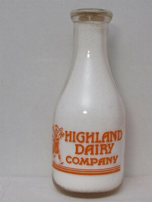 TRPQ Milk Bottle Highland Dairy Co Hartford CT HARTFORD COUNTY Bag ...