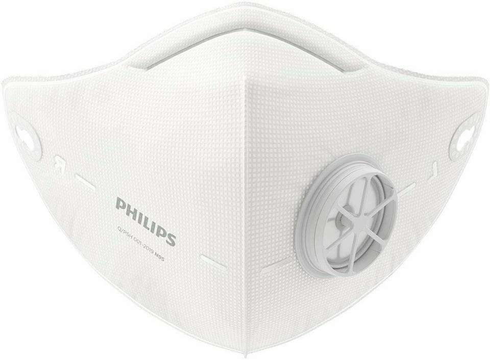 Philips Breeze Mask ACM066 BK Electronic Fan Sport Face Mask Pollen ...